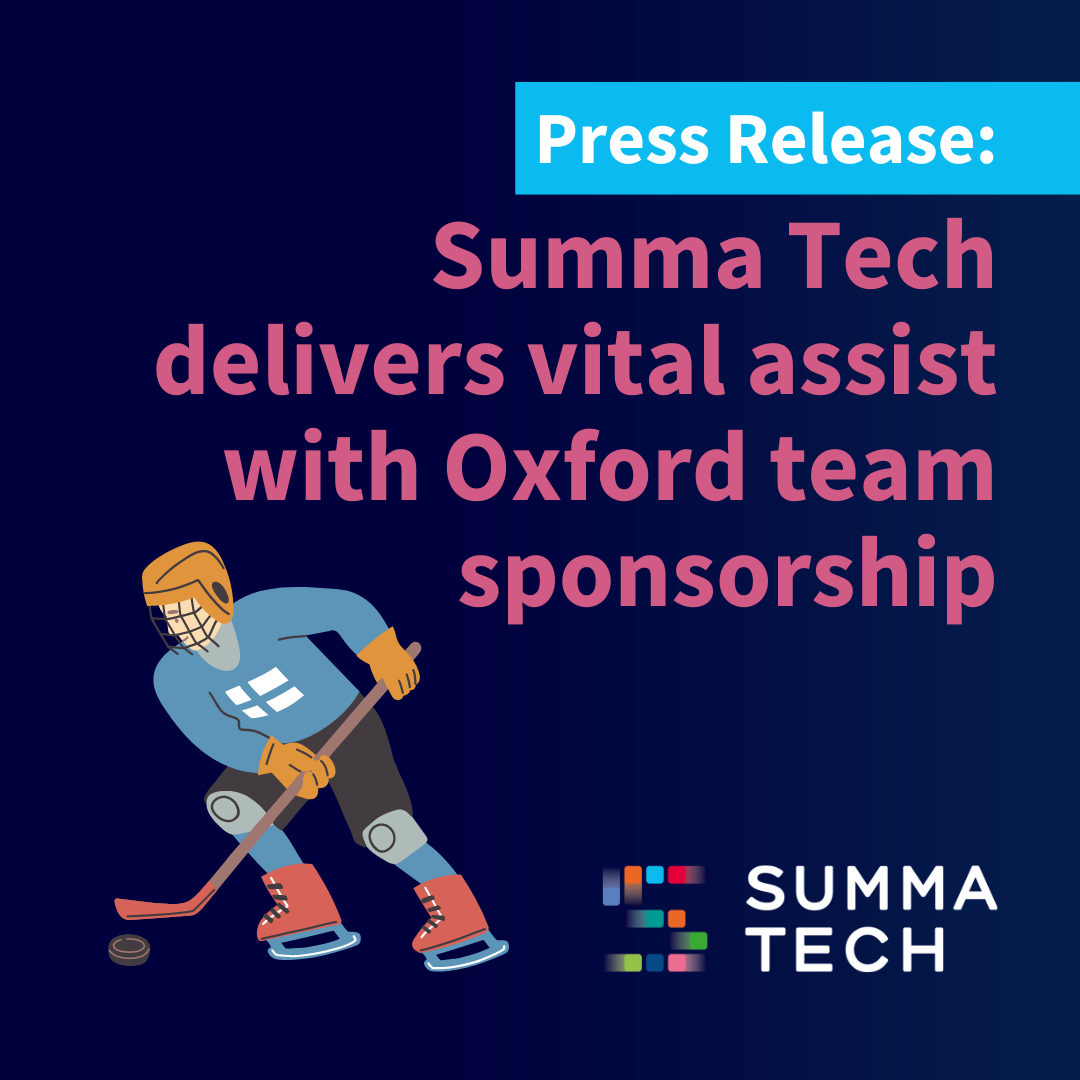 Summa Tech delivers vital assist with Oxford team sponsorship - Summa Tech